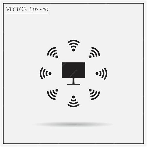 Premium Vector Wireless Connection Gadget Wifi Symbol Vector