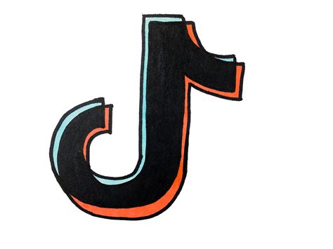 How To Draw Tik Tok Logo Easy Step By Step How To Draw Steps Easy Drawings Drawing For Beginners