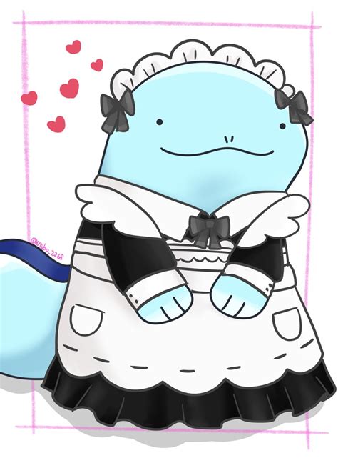 只野ウツボポケモン垢 on Twitter メイド服のヌオーちゃん ヌオー ポケモン イラスト メイドの日 絵描きさんと