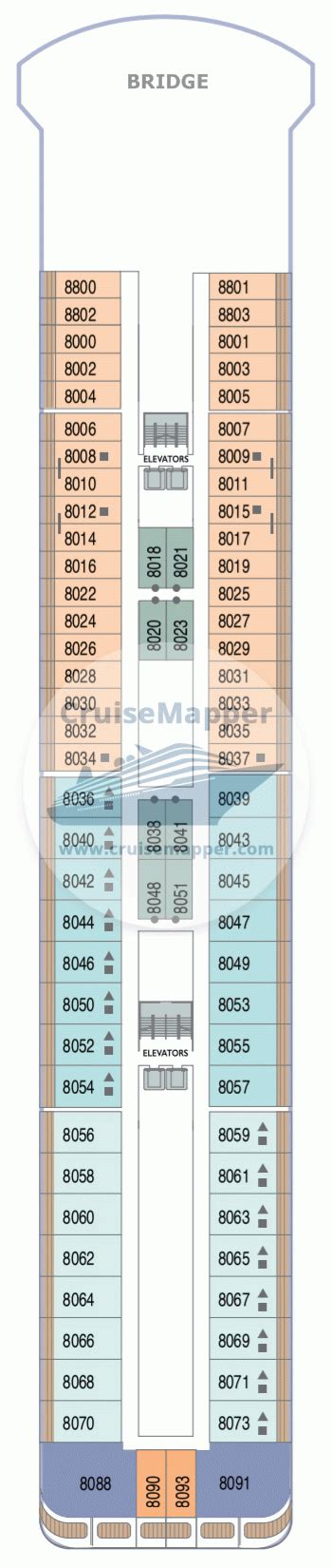 Azamara Quest Deck 8 Plan Cruisemapper