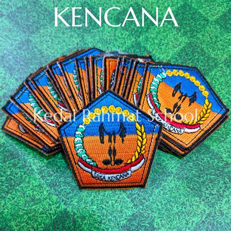 10pcs Logo Badge Full Bordir Saka Pramuka Bhayangkara Kalpataru Wira