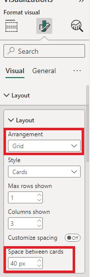Solved Card New Visual How To Adjust Space Between Ca Microsoft Fabric Community