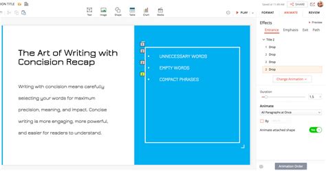 Animate Texts Bullets And Paragraphs