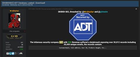 Security Company Adt Announces Security Breach Of Customer Data