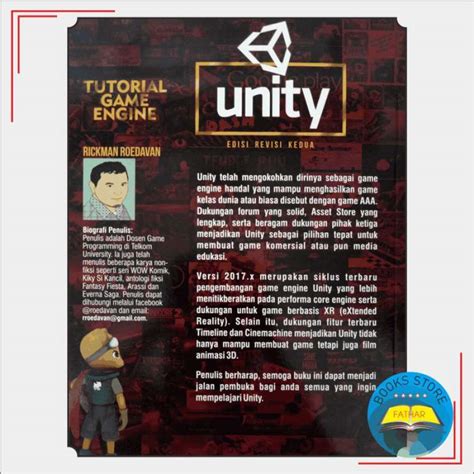 Jual Buku Unity Tutorial Game Engine Revisi Kedua Rickman Roedavan Plus