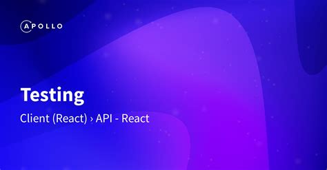 Testing Client React Apollo GraphQL Docs