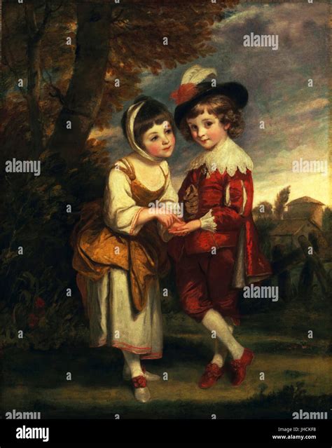 Joshua Reynolds Lord Henry Spencer And Lady Charlotte Spencer Stock Photo Alamy