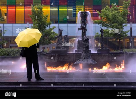 La Joute The Fire Fountain By Jean Paul Riopelle Place Jean Paul Riopelle Montreal Quebec