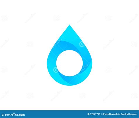 Wodny Ikona Loga Projekta Element Ilustracja Wektor Ilustracja