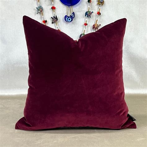 Burgundy Pillow Etsy