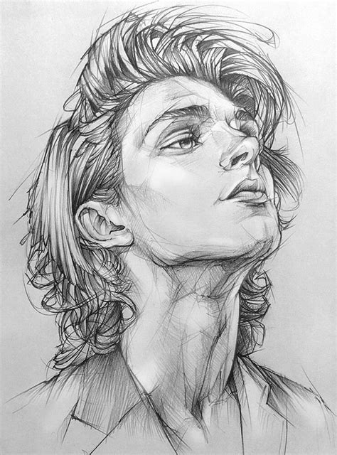 pencil drawing portrait Toh Yasu藤保 藤保 Toh Yasu Portraiture drawing Pencil portrait