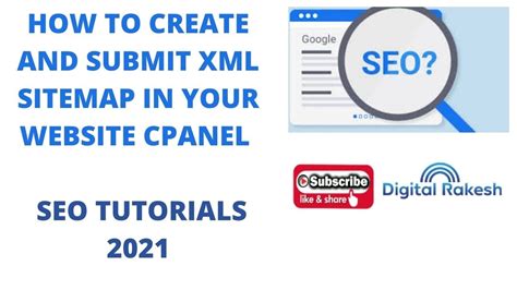 How To Create And Submit Xml Sitemap In Your Website Cpanel Seo