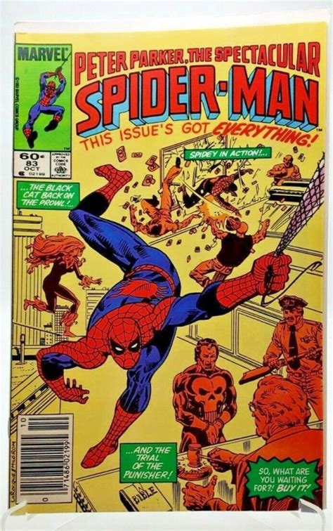 Spectacular Spider Man 83 Marvel 1983 Punisher Goblin Black Cat Nm Nm