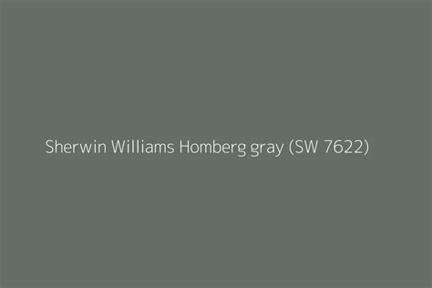 Sherwin Williams Homberg Gray SW 7622 Color HEX Code 43 OFF