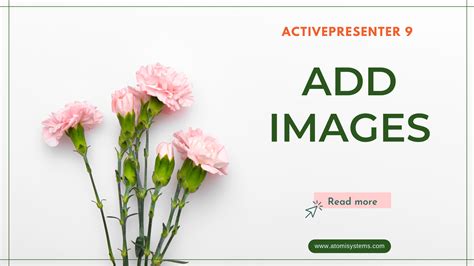 how to add image objects in activepresenter 9