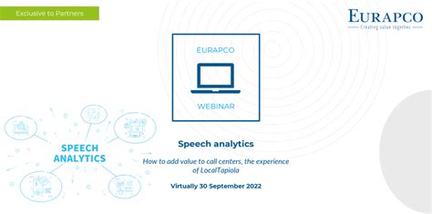 Webinar Speech Analytics How To Add Value To Call Centers The