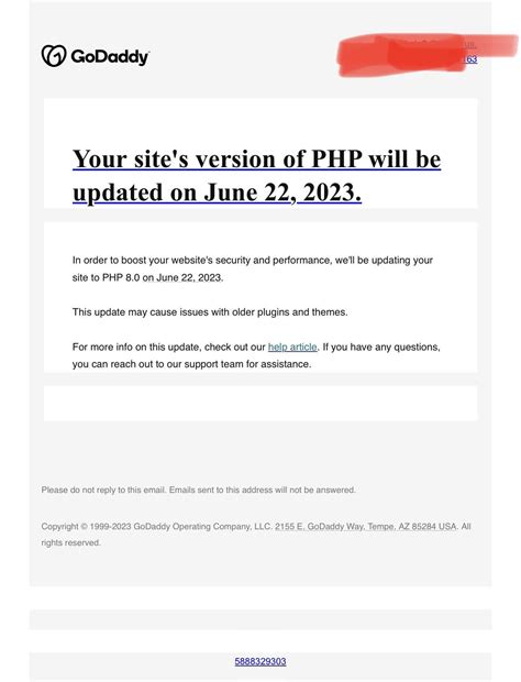 php godaddy upgrade incoming r wordpress