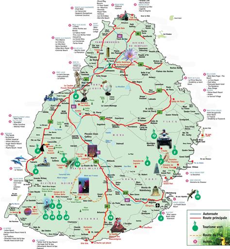 Carte île Maurice Vacances Arts Guides Voyages