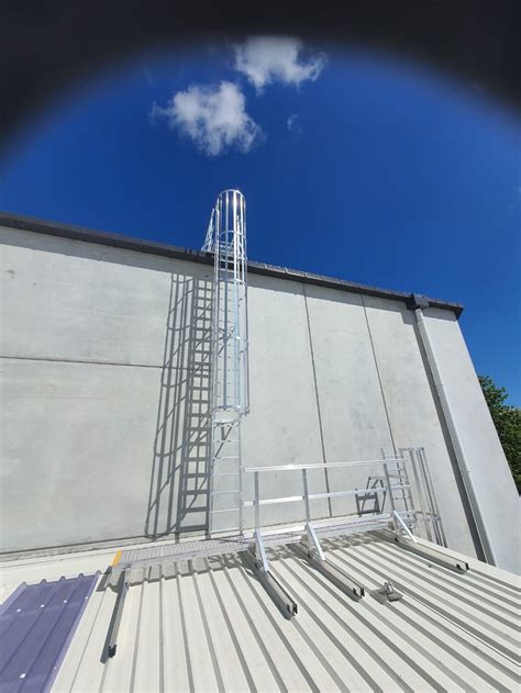 Roof Ladder Systems Roof Access Ladder Installation