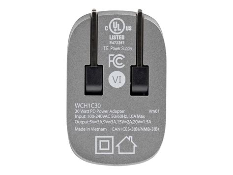 Startech Com W Usb C Wall Charger Portable Gan Charger With Usb Power Delivery Usb If