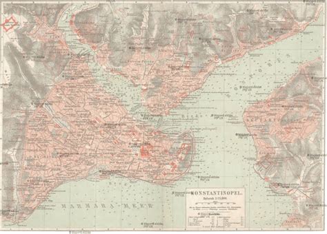 Very Detailed Map About Constantinople Made By Germans In 1890s Rmapporn