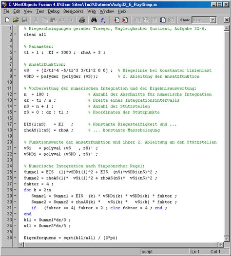 Aufgabe 32 6 Rayleigh Matlab
