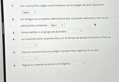 Solved Los Cucuruchos Cargan Unos Hombros Con La Imagen De Chegg