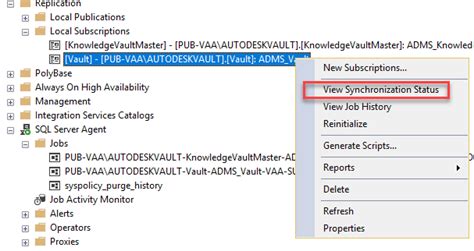 Vault How To Stop And Start The Merge Distribution Agent On The Sql