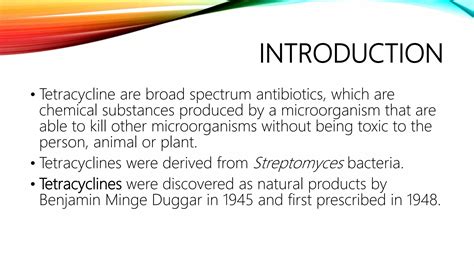 Tetracycline Pptx Chemistry Science