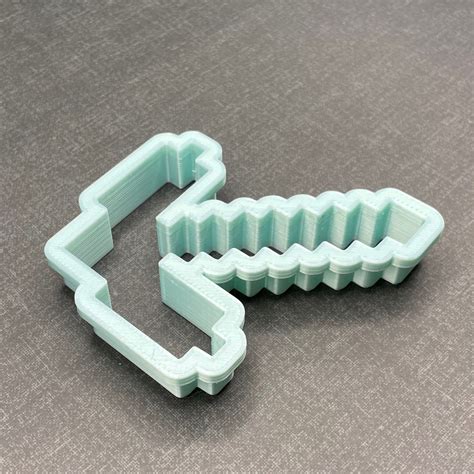 Stl File Minecraft Pickaxe Cookie Cutter 🍪・3d Print Object To Download
