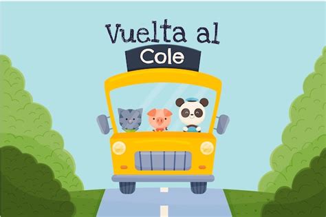 Free Vector Cartoon Vuelta Al Cole Background