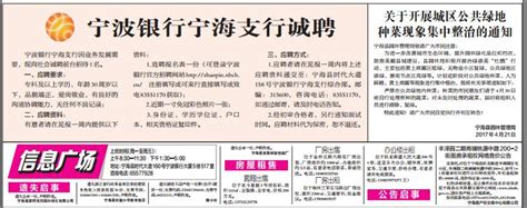 广告 今日宁海