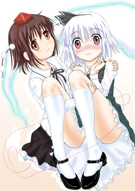 Konpaku Youmu Shameimaru Aya And Konpaku Youmu Touhou Drawn By