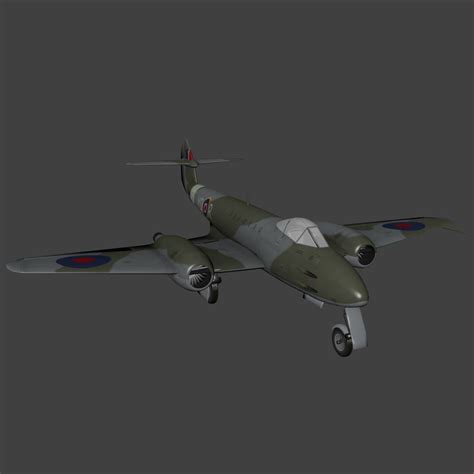 Gloster Meteor 3d Model Cgtrader