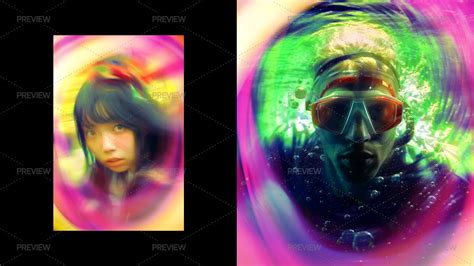 Motion Circle Light Vertical Photo Effect Graphics Motion Array