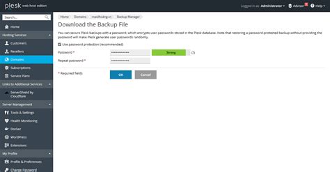 H Ng D N T O B N Backup Plesk Nhan Hoa Knowledgebase