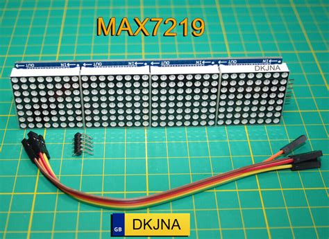 Max7219 Dot Matrix Module 8x32 Led Display For Raspberry Arduino Esp 8266 Esp32 Ebay Uk