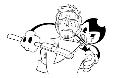 Dibujos De Bendy Y La Máquina De Tinta Para Colorear E Imprimir