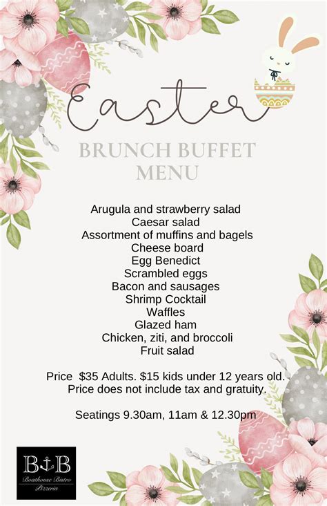 Boathouse Bistro We Are Now Taking Reservations For Easter Brunch 🐣🌸