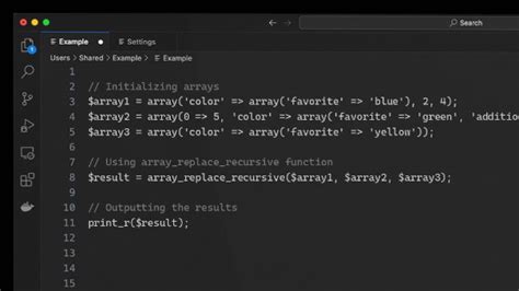 Basic Example Of Php Function Threadedmerge