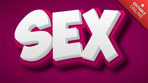 sex text effect generator