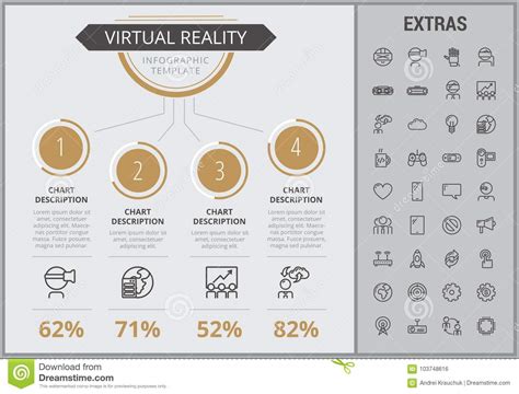 Virtual Reality Infographic Template And Elements Stock Vector