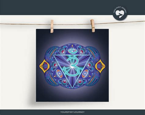 Third Eye Chakra Mandala Poster Instant Download Wall Art Etsy Uk