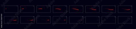 Fire Trail Effect Smoke Animation Sprite Sheet For Game Or Cartoon Or Animation Vector De Stock