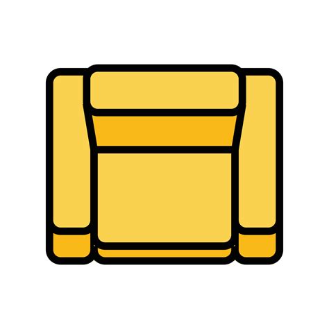Chair Top View Color Icon Vector Illustration 21233058 Vector Art At