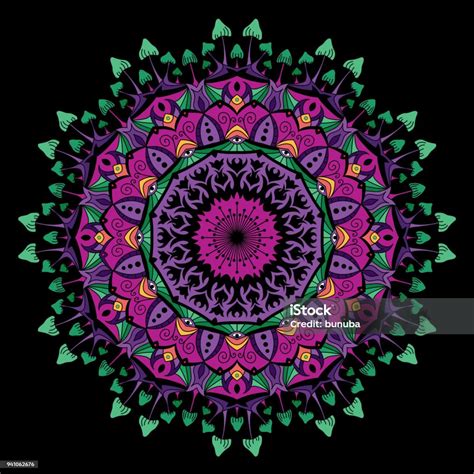 Psychedelic Mandala Stock Illustration Download Image Now Alertness