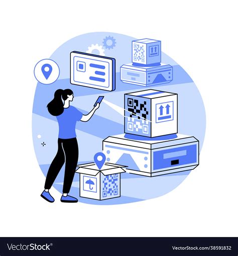 Qr Code Abstract Concept Royalty Free Vector Image