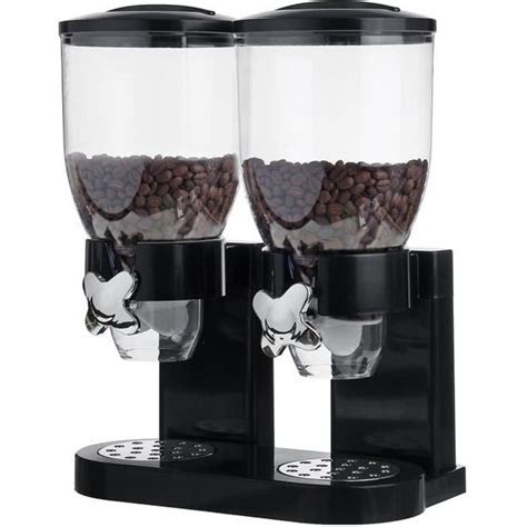 L Distributeur de Céréales Double Stockage Noir Cdiscount Maison