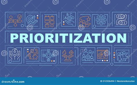 Prioritization Blue Gradient Concept Icon Vector Illustration