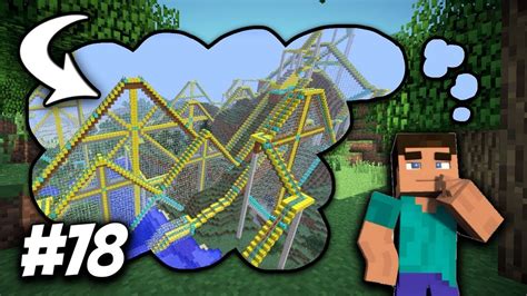Building A Roller Coaster Minecraft Survival 78 Youtube